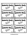 Printable Behavior Bucks, Reward Bucks