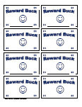 Printable Behavior Bucks, Reward Bucks