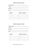 Behavior Trackers for Kids