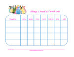 Free Printable Disney Princess Behavior Charts