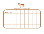 Behavior Charts with Farm Animals