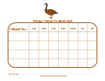 Behavior Charts with Farm Animals