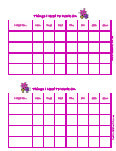 Behavior Charts with Flowers and Butterflies