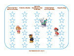 Potty Training Charts with Fun Characters